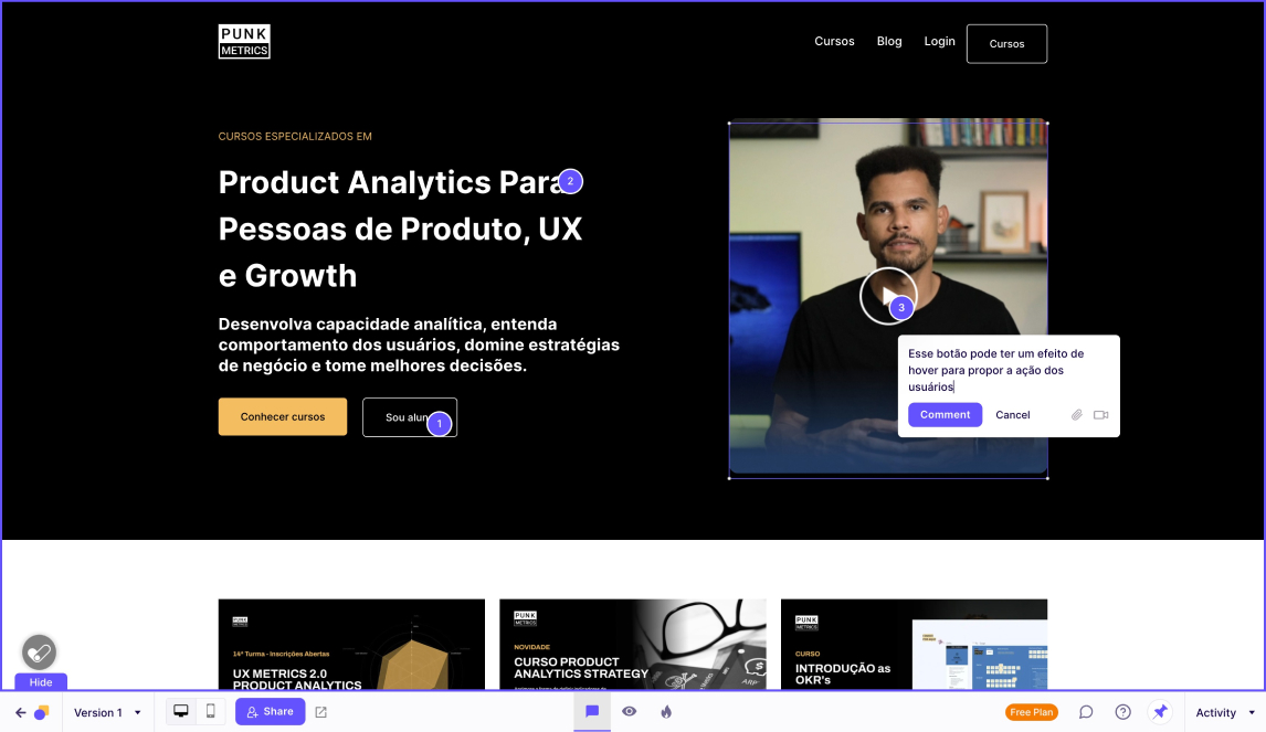RTTL Ferramenta de Visual Feedback - PunkMetrics
