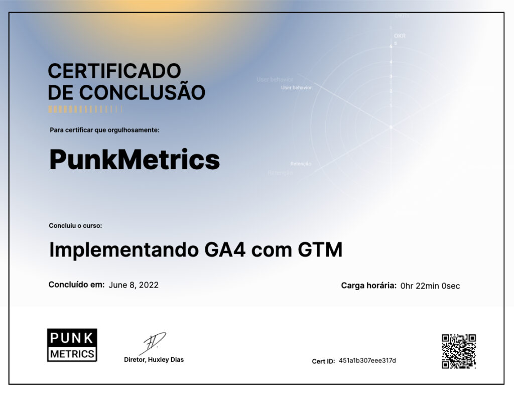 Implementando GA4 com GTM - PunkMetrics